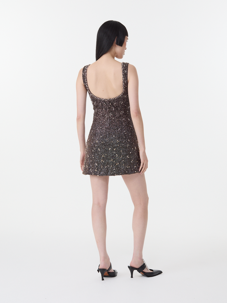 Crystal Dress Mink – Clio Peppiatt