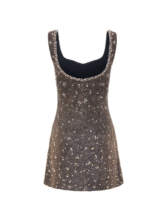 Crystal Dress Mink – Clio Peppiatt