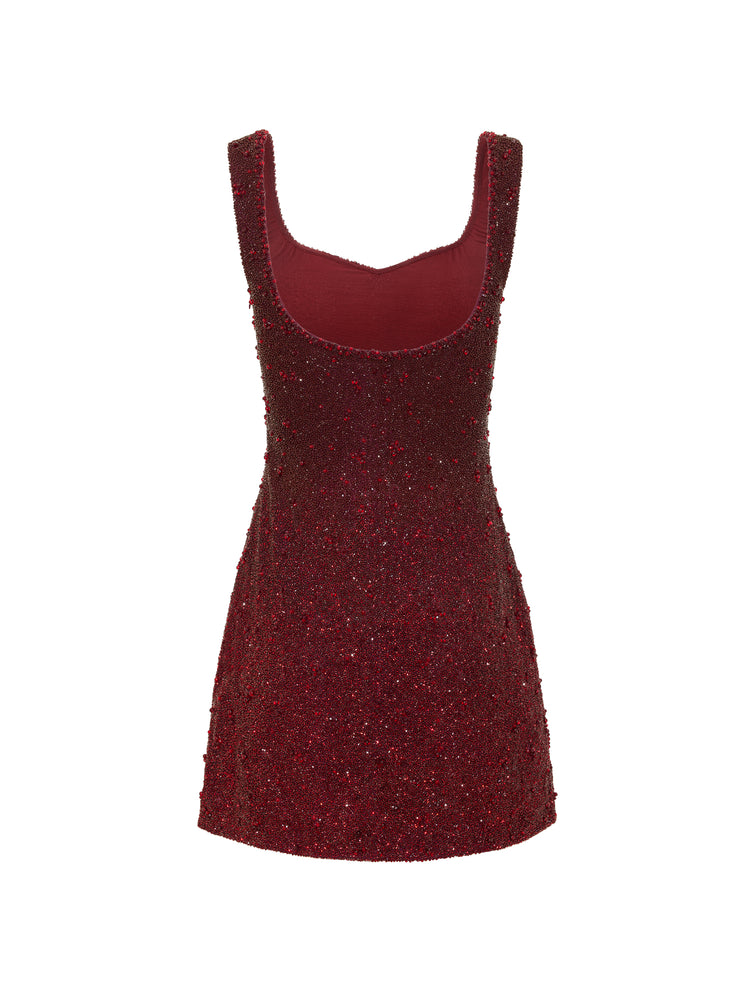 Crystal Dress Ruby – Clio Peppiatt