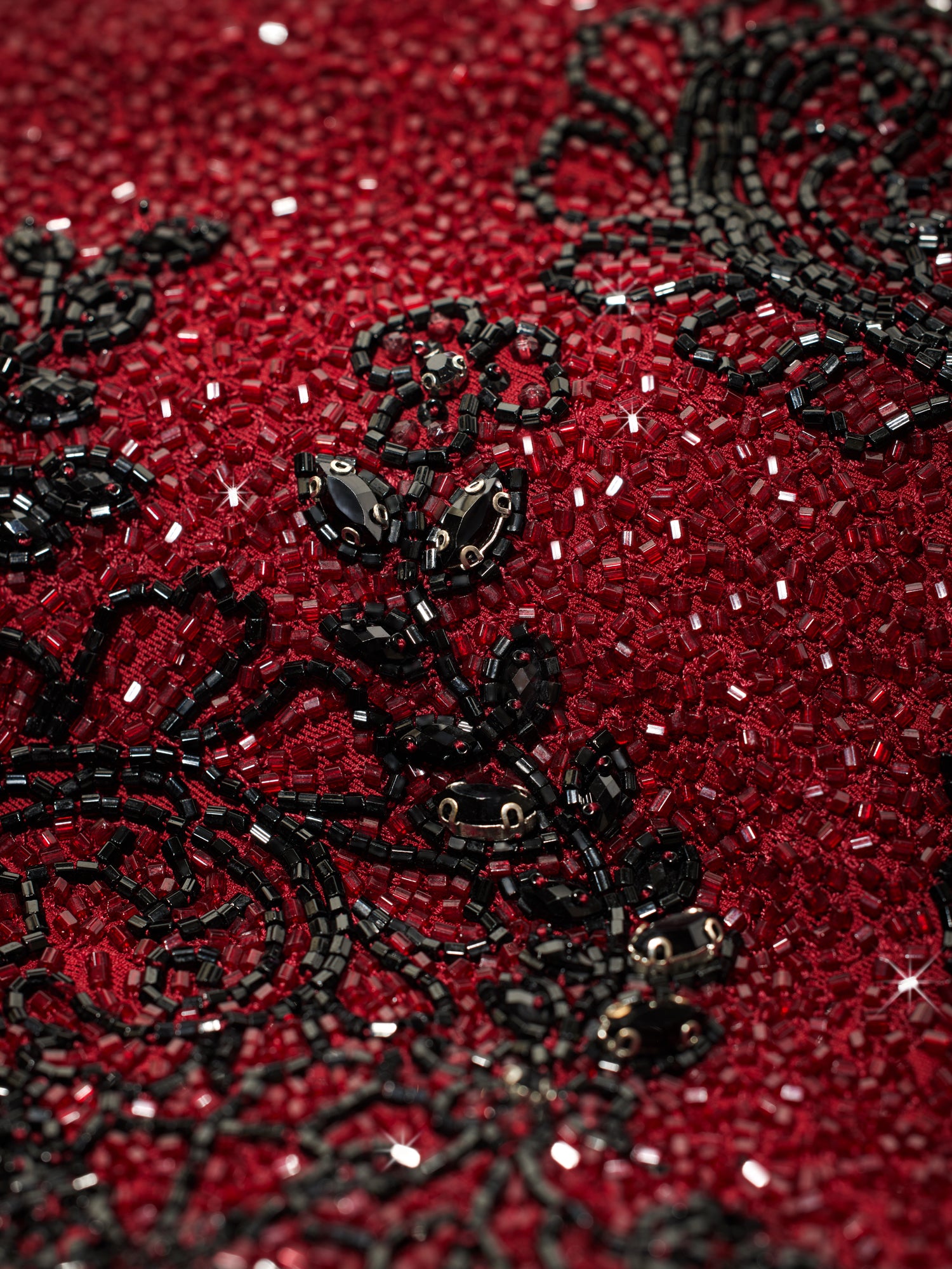 Damask Mini Dress Garnet Red – Clio Peppiatt