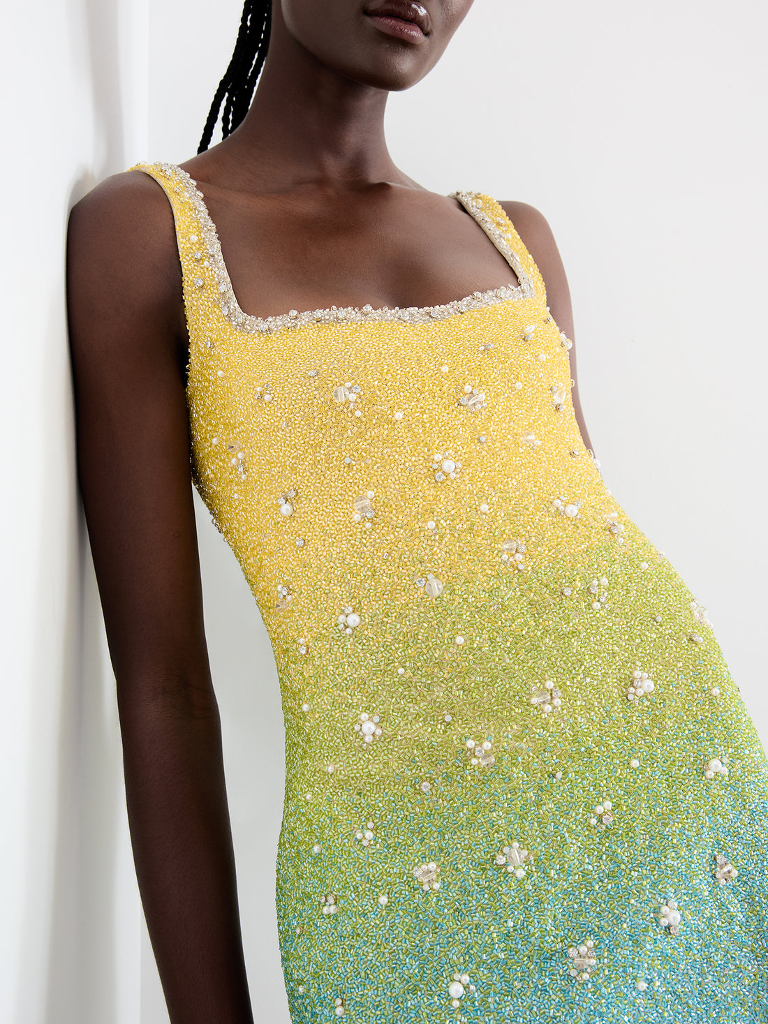 Tropical Gradient Mini Dress – Clio Peppiatt