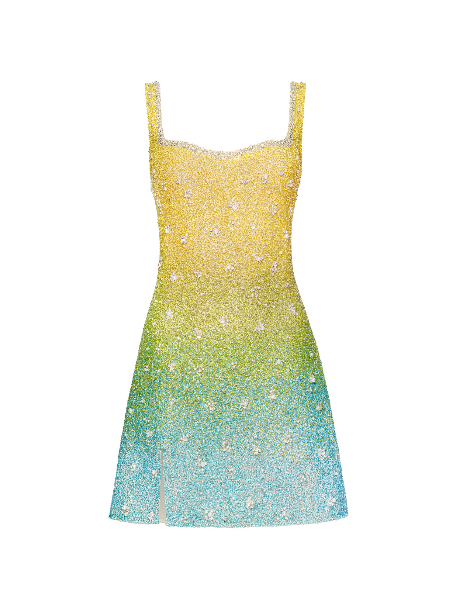 Tropical Gradient Mini Dress – Clio Peppiatt