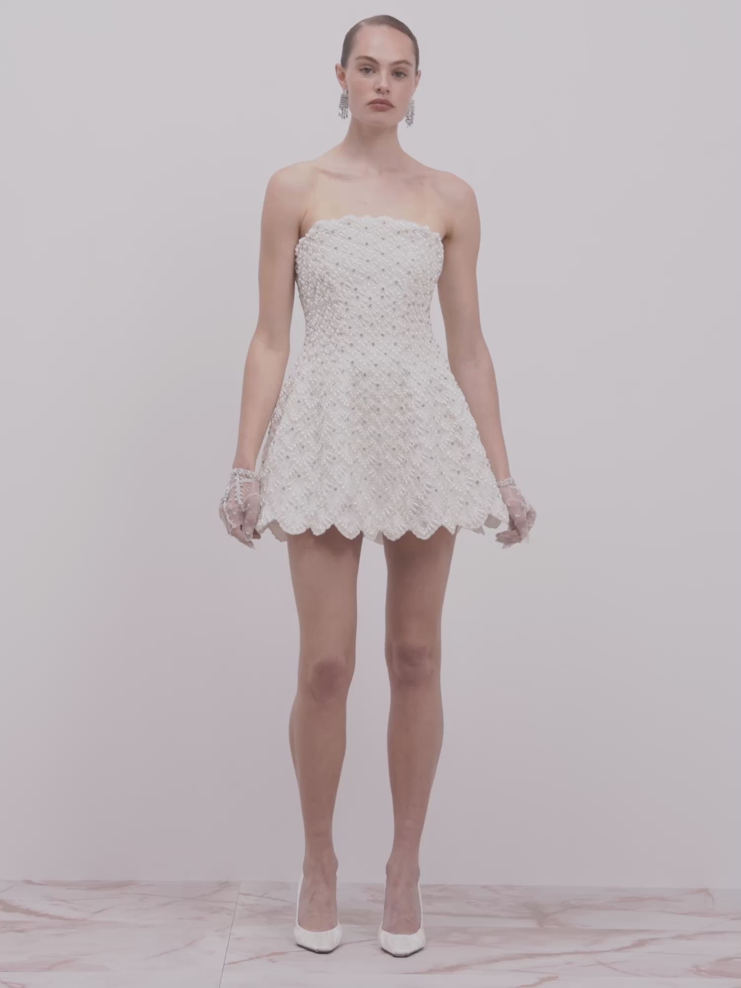 Scallop Mini Dress – Clio Peppiatt