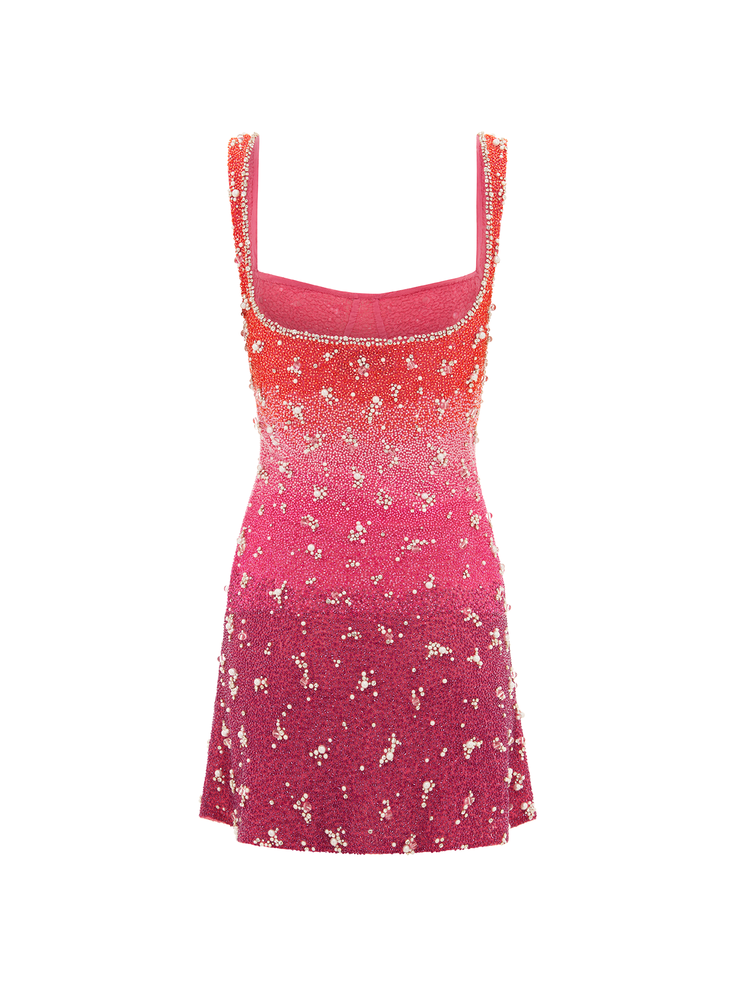 Sunset Gradient Mini Dress – Clio Peppiatt